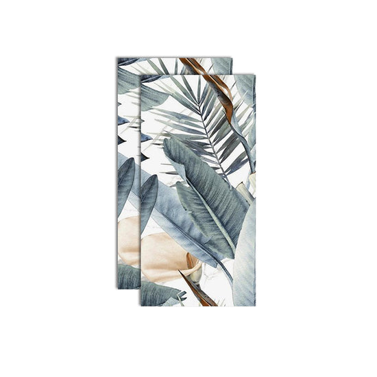 Straight Edge Wall Tile Flower Pattern Rectangle Wall Tile for Living ...