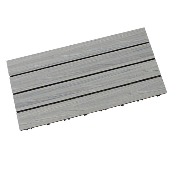 Composite Decking Tiles Interlocking Striped Pattern Patio Flooring ...