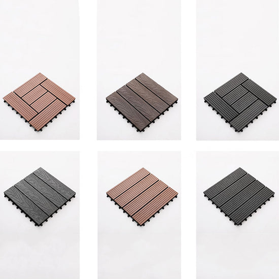 Striped Pattern Decking Tiles Interlocking Square Deck Plank Outdoor ...