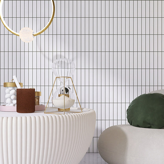 Wall Tile Straight Edge Brick Look Wall Tile for Bathroom Wall - Clearhalo