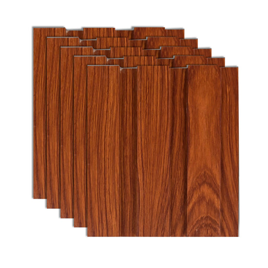 Traditional Backsplash Panels Wood Staple 3D Embossed Waterproof Wall ...