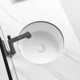 Modern Vessel Lavatory Sink Round Porcelain with Overflow Undermount ...