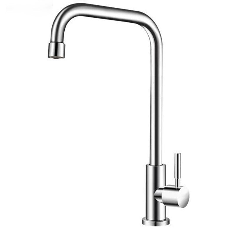 Modern Bridge Kitchen Faucet Stainless Steel High Arch Sink Faucet ...