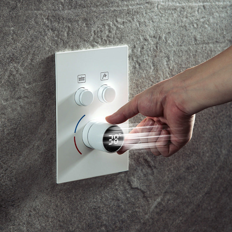 Modern Shower System Brass Temperature Control Ceiling Mounted Shower ...