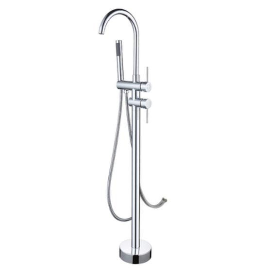 Modern Metal Floor Mounted Lever Handle Floor Mount for Bathroom ...