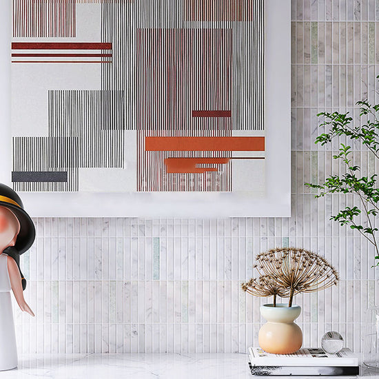 Square Wall Tile Straight Edge Subway Wall Tile with Scratchproof ...