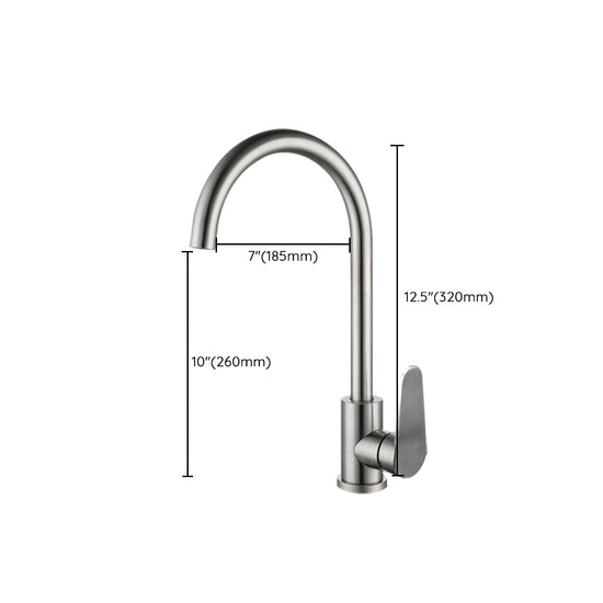 Metal Kitchen Faucet High Arch 1 Hole Kitchen Faucet with No Sensor ...