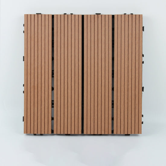 12 "X 12" Quadrat PVC Terrassenfliesen Schnappboden Installation ...