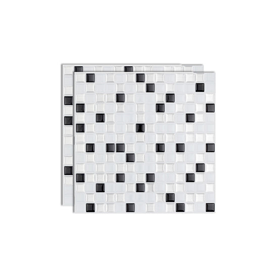 Square Peel & Stick Mosaic Tile Plastic Grid Peel & Stick Mosaic Tile ...