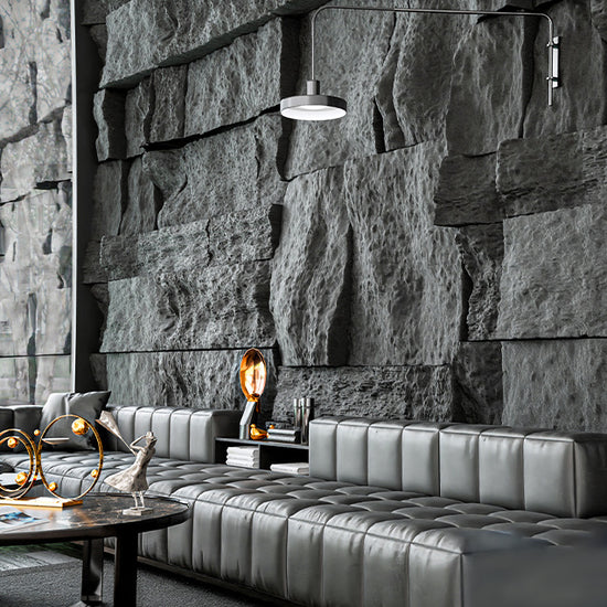 Engineered Stone Tile Fire Resistant Rectangle Stacked Stone Wall Tile ...