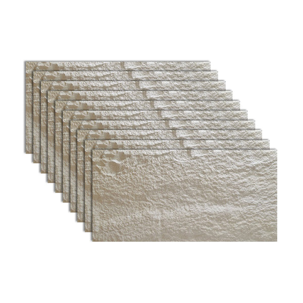 Stacked Stone Tile Fire Resistant Rectangle Singular Wall Tile - Clearhalo