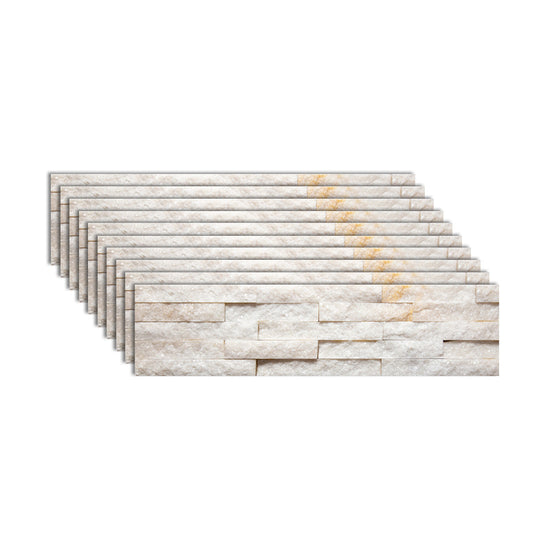 Rectangle Engineered Stone Tile Fire Resistant Stacked Stone Wall Tile ...