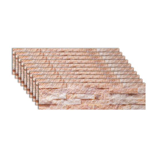 Rectangle Engineered Stone Tile Fire Resistant Stacked Stone Wall Tile ...