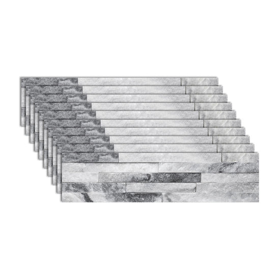 Rectangle Engineered Stone Tile Fire Resistant Stacked Stone Wall Tile ...