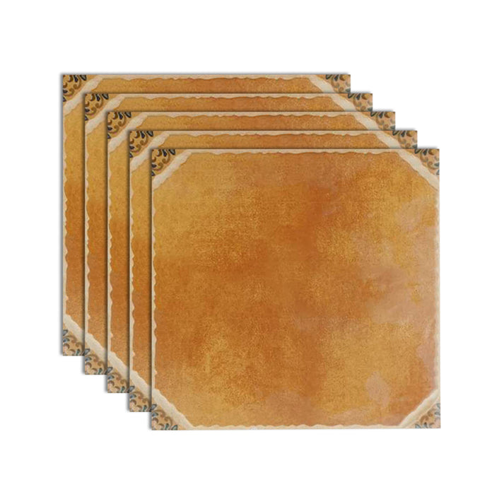 Traditional Style Floor Tile Straight Edge Square Singular Tile - Clearhalo