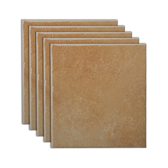 Traditional Style Floor Tile Straight Edge Square Singular Tile - Clearhalo