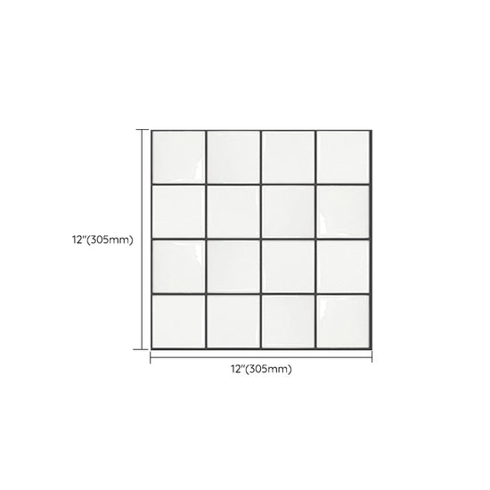 Square Peel and Stick Wall Tile PVC Waterproof Mosaic Tile Wallpaper ...