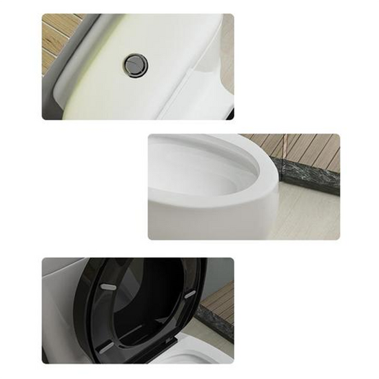 Traditional Toilet Bowl One Piece Toilet Floor Mounted Siphon Jet Flush ...