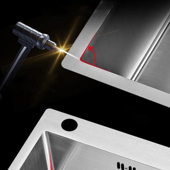 Modern Style Kitchen Sink Overflow Hole Design Scratch Resistant ...