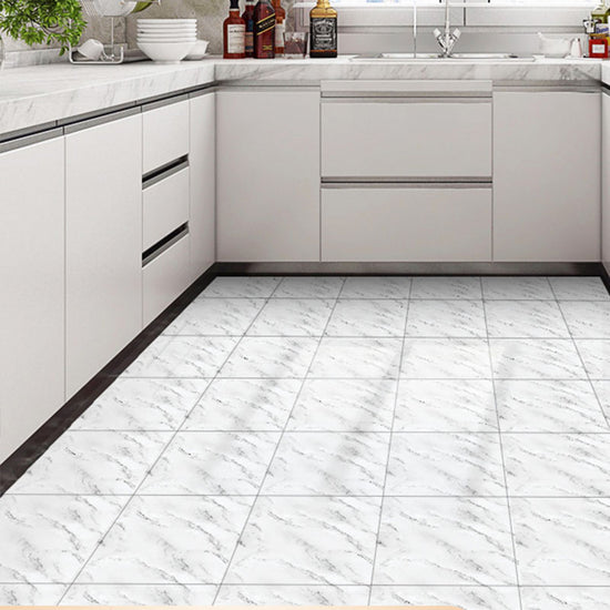 Peel & Stick Vinyl Flooring Smooth Marble Look Vinyl Flooring with ...