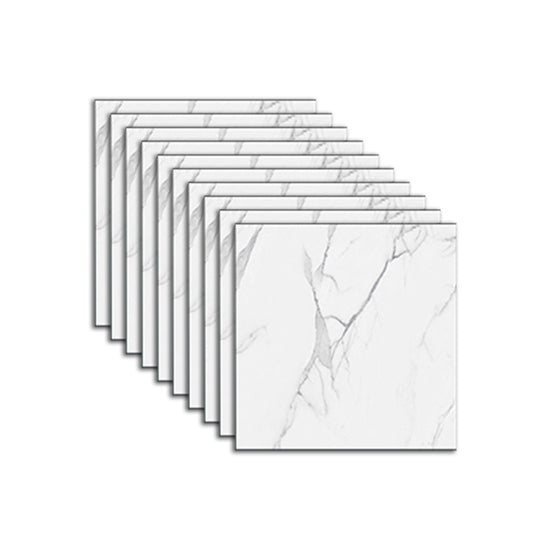 Peel & Stick Vinyl Flooring Smooth Vinyl Flooring with Marble Look ...