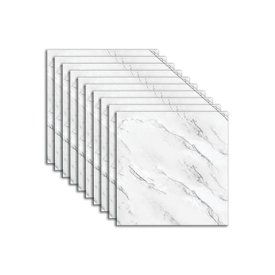 Peel & Stick Vinyl Flooring Smooth Vinyl Flooring with Marble Look ...