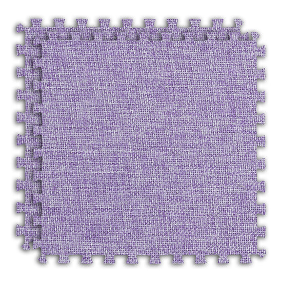 Interlocking Carpet Tiles Foam Solid Color Indoor Carpet Tiles - Clearhalo