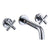Modern Circular Bathroom Sink Faucet with 2 Handles Wall Mounted ...
