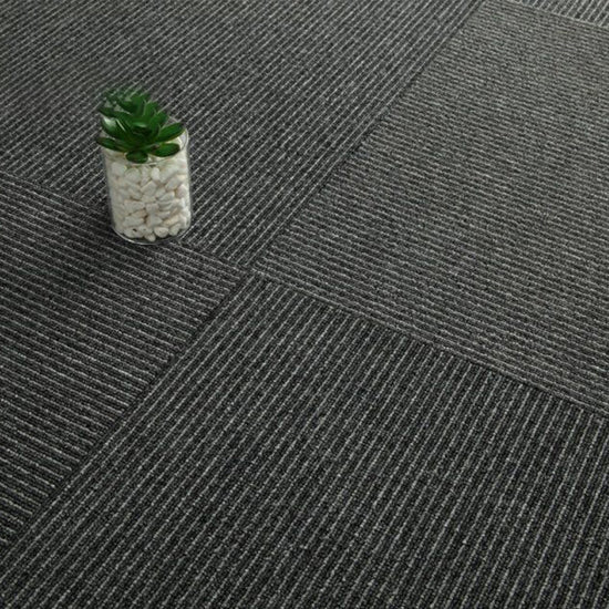 Indoor Carpet Tiles Level Loop Carpet Tiles with Fire Resistant - Clearhalo