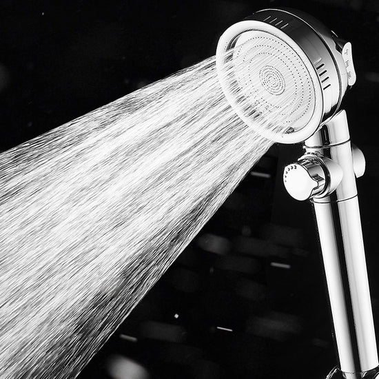 Super Pressurized Shower Head 3 Sprays Adjustable Water Flow Round ...