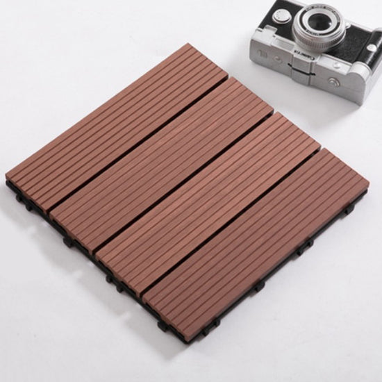 Interlocking Decking Tiles Striped Pattern Square Deck Plank Outdoor ...