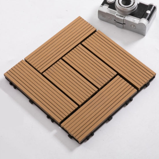 Interlocking Decking Tiles Striped Pattern Square Deck Plank Outdoor ...