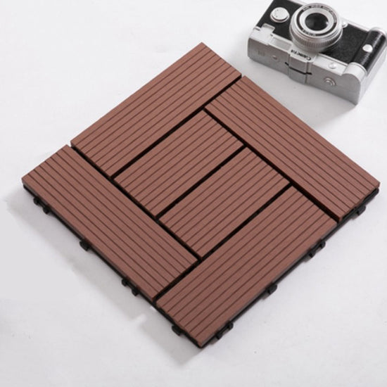 Interlocking Decking Tiles Striped Pattern Square Deck Plank Outdoor ...