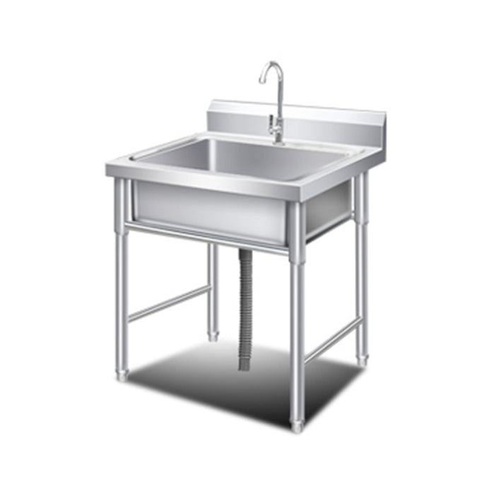 Classic Kitchen Sink Stainless Steel Workstation Sink with Faucet ...