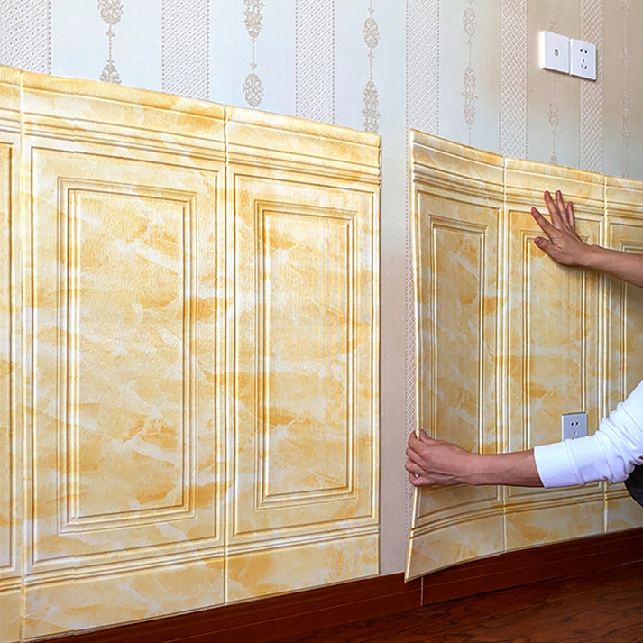 Modern Style XPE Foam Wall Paneling 3D Waterproof Wall Paneling - Clearhalo