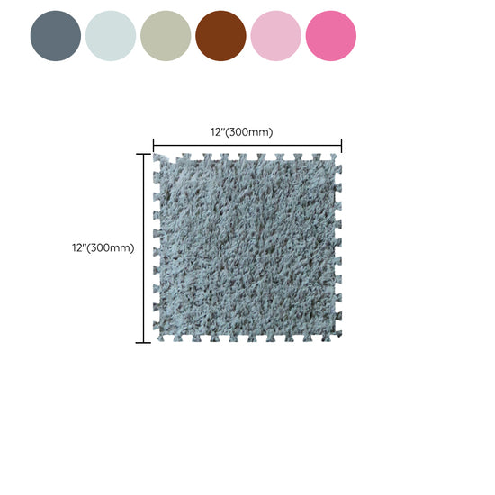 Modern Carpet Tiles Square Color Block Shag Interlocking Carpet Tiles ...