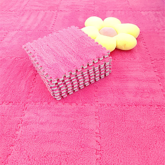 Modern Tiles and Carpet Plush Cut Interlocking Non-Skid Carpet Tiles ...