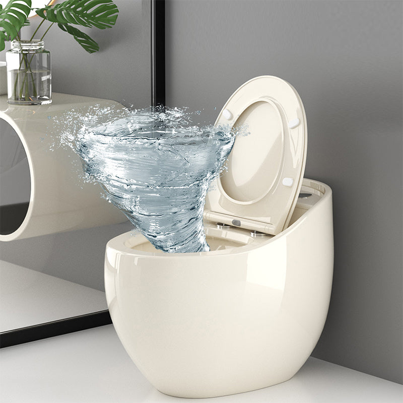 Contemporary Siphon Jet Toilet Bowl Slow Close Seat Included Urine ...