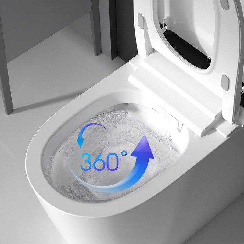 Modern One Piece ABS Toilet Floor Mounted Siphon Jet Toilet Bowl ...