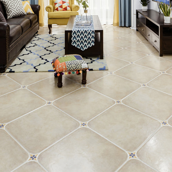 Traditional Style Slip Resistant Tile Matte Straight Edge Square Floor ...