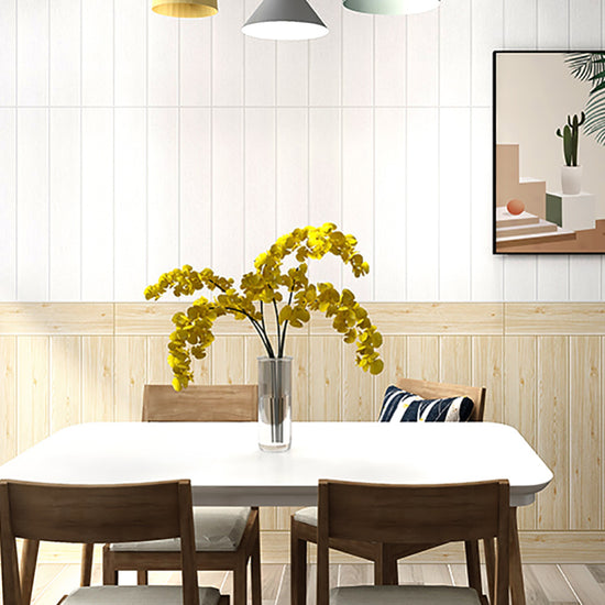 Wall Paneling Wainscoting Vinyl Peel and Stick Smooth Waterproof Indoor ...