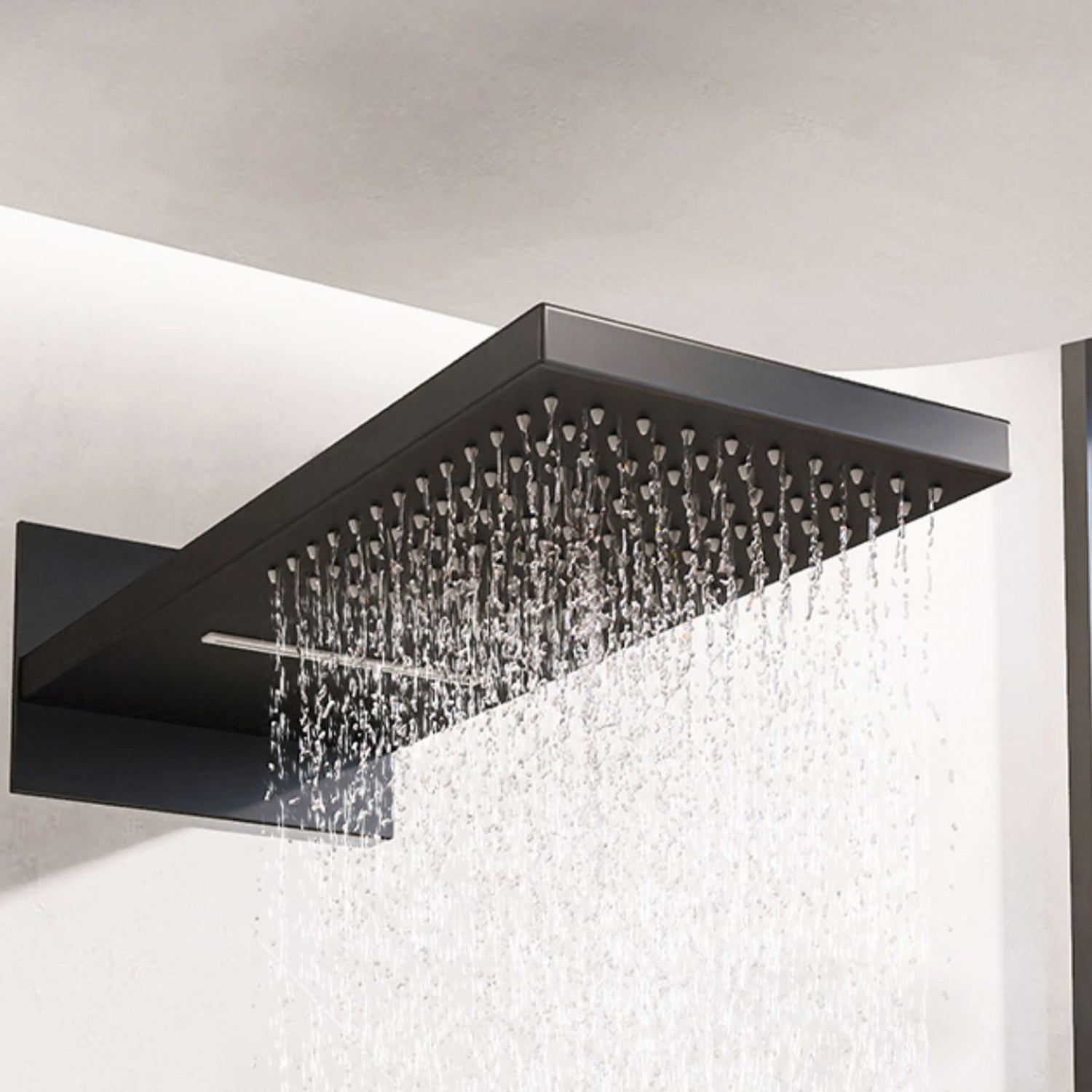 Modern Shower Head Combo Brass Wall Mounted Temperature Control Shower ...