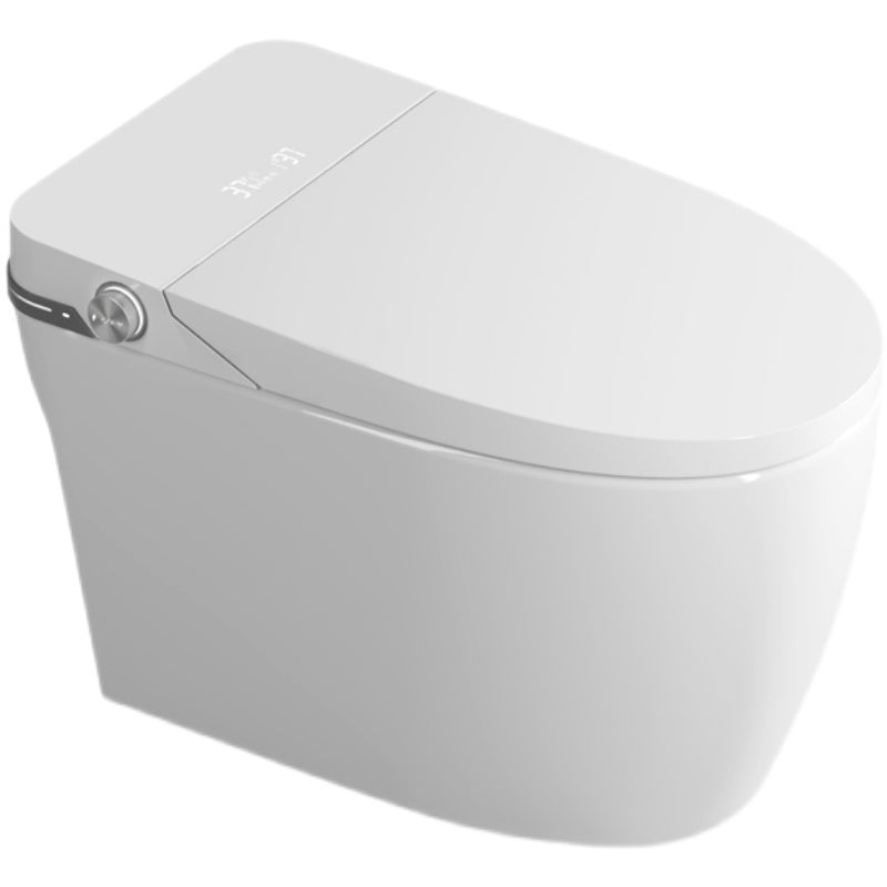 Elongated Floor Standing Bidet in White Smart Bidet with Heated Seat ...