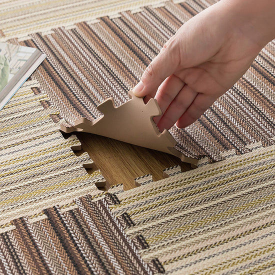 Basic Carpet Tiles Interlocking Stripe Pattern Square Carpet Tiles ...