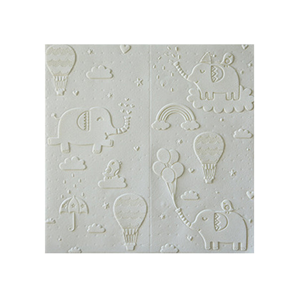 Modern Wall Paneling Cartoon 3D Print Peel and Stick Waterproof Wall ...