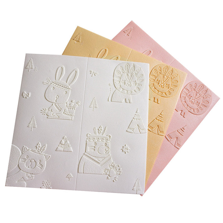 Modern Wall Paneling Cartoon 3D Print Peel and Stick Waterproof Wall ...