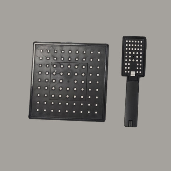 Square Shower Head Combo Standard Spray Pattern with Handheld Shower ...