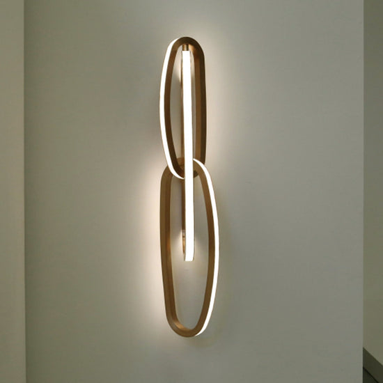 Aluminium Geometric Ring Sconce Light Modernism LED Gold Wall Lamp ...