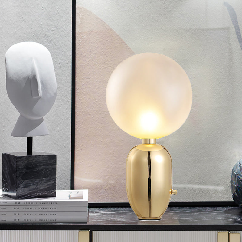Capsule Table Lighting Modern Metallic 1 Light Living Room LED Desk ...