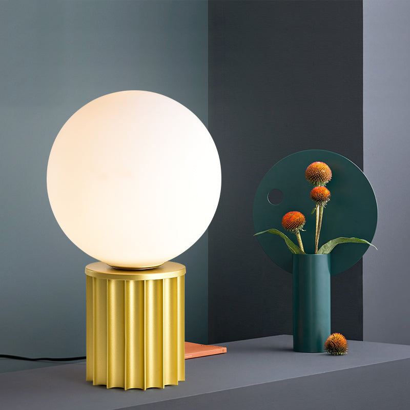 Post Modern Tube Table Light Metal 1 Bulb 8"/12" W Living Room Small ...